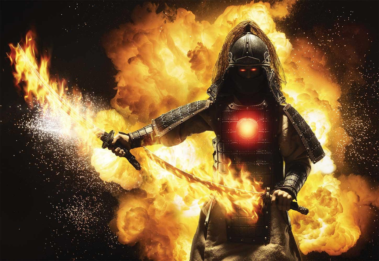 Wall Mural Japanese Warrior Wall Mural Samurai Wall Decal - Etsy