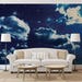 Wallpaper Cloud Wall Decal Sky Cloud Wallpaper Clouds Wall - Etsy