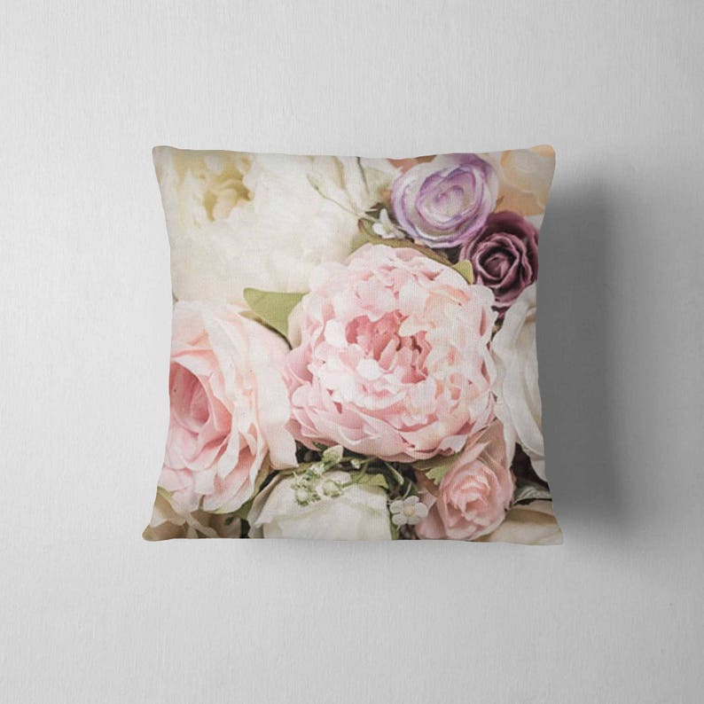 Pink Rose Wall Mural Wall Decal of Roses Pink Roses | Etsy