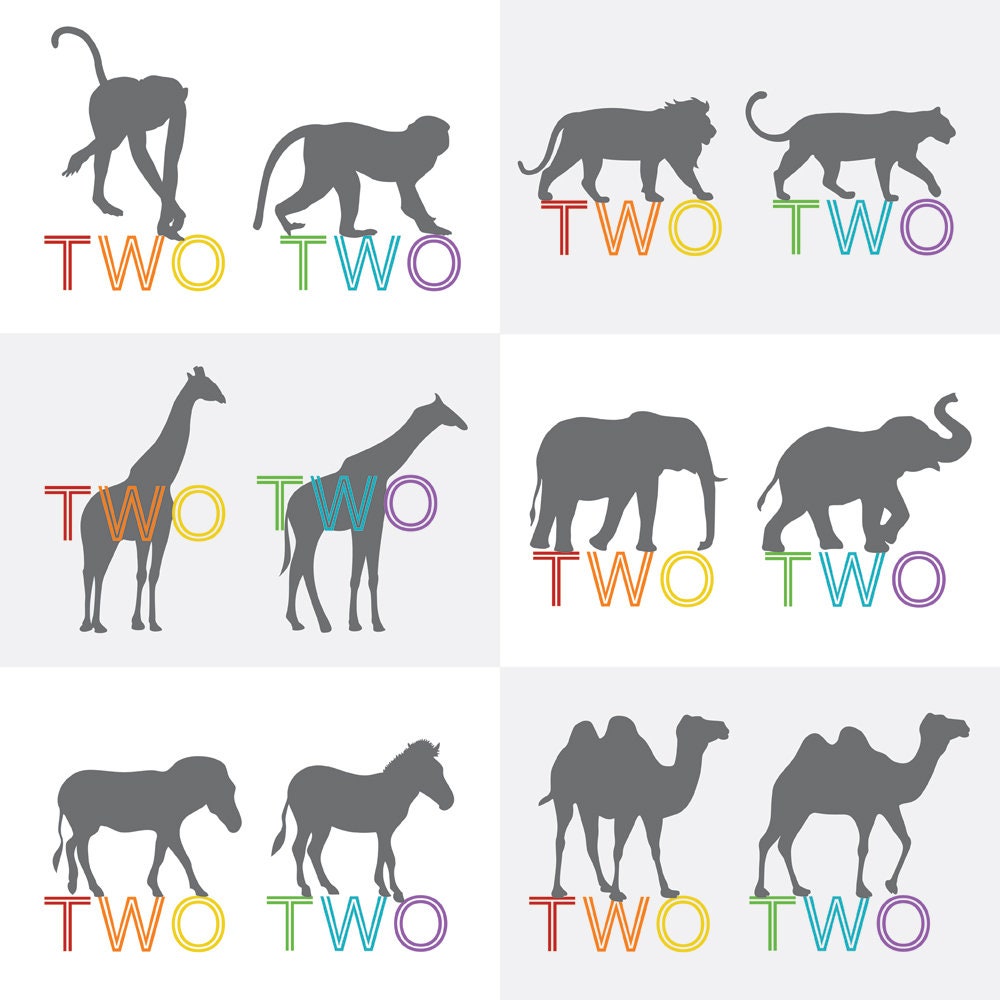 Twins Second Birthday Shirts Two by Two Iron-on T-shirt - Etsy