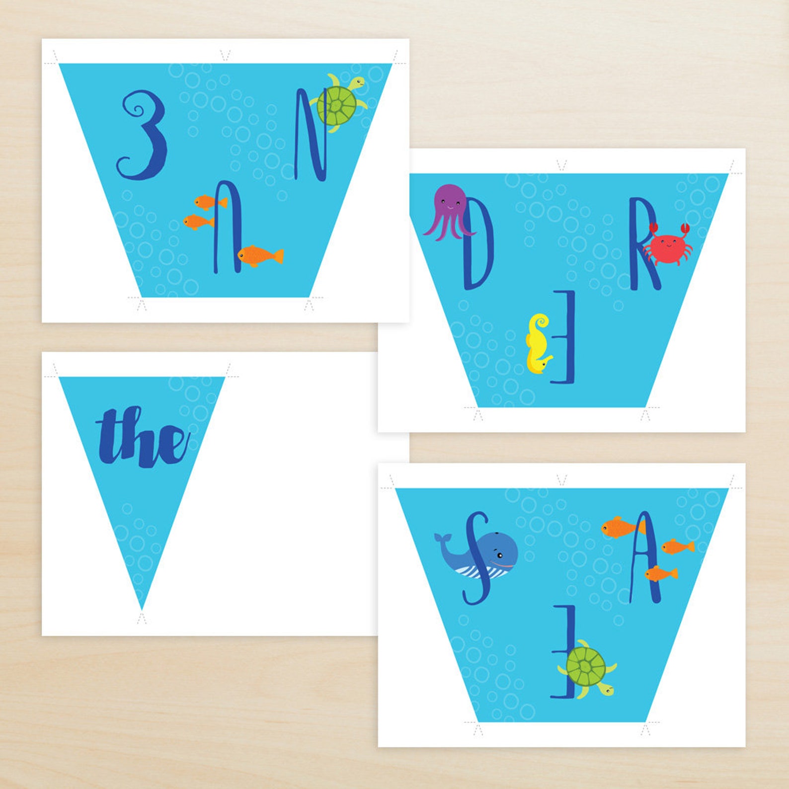 Under the Sea Party Decorations Printable Party Package - Etsy