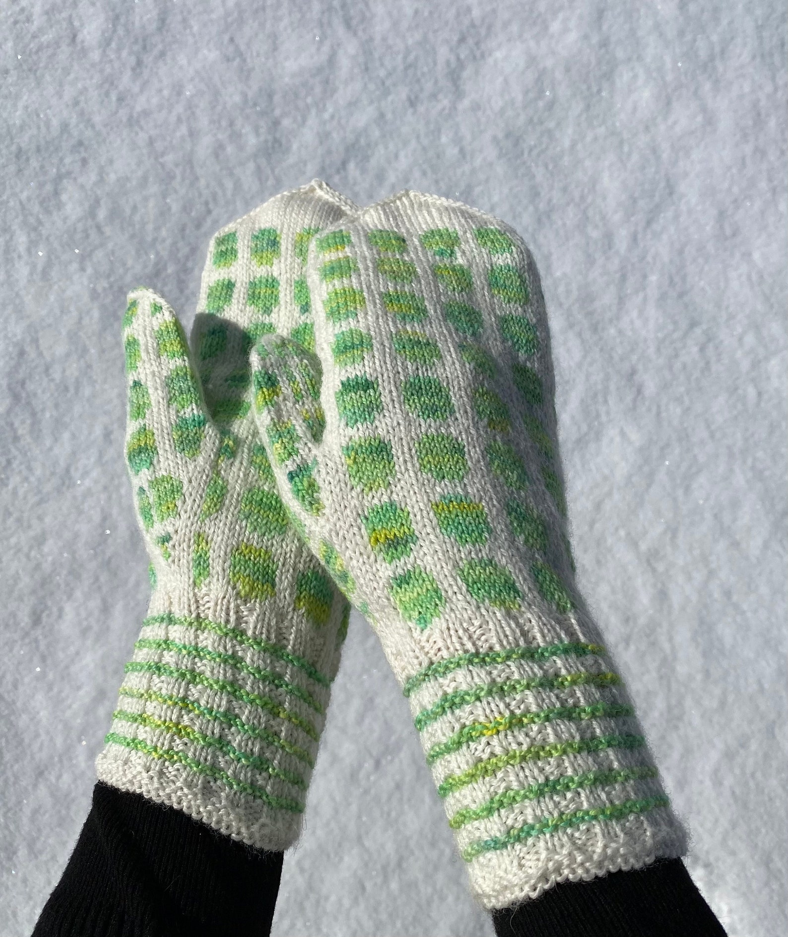 Pdf. Window Mittens Knitting Pattern in English and Icelandic - Etsy