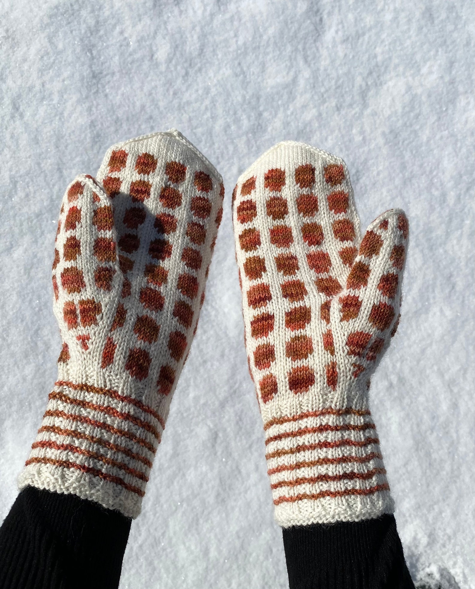 Pdf. Window Mittens Knitting Pattern in English and Icelandic - Etsy