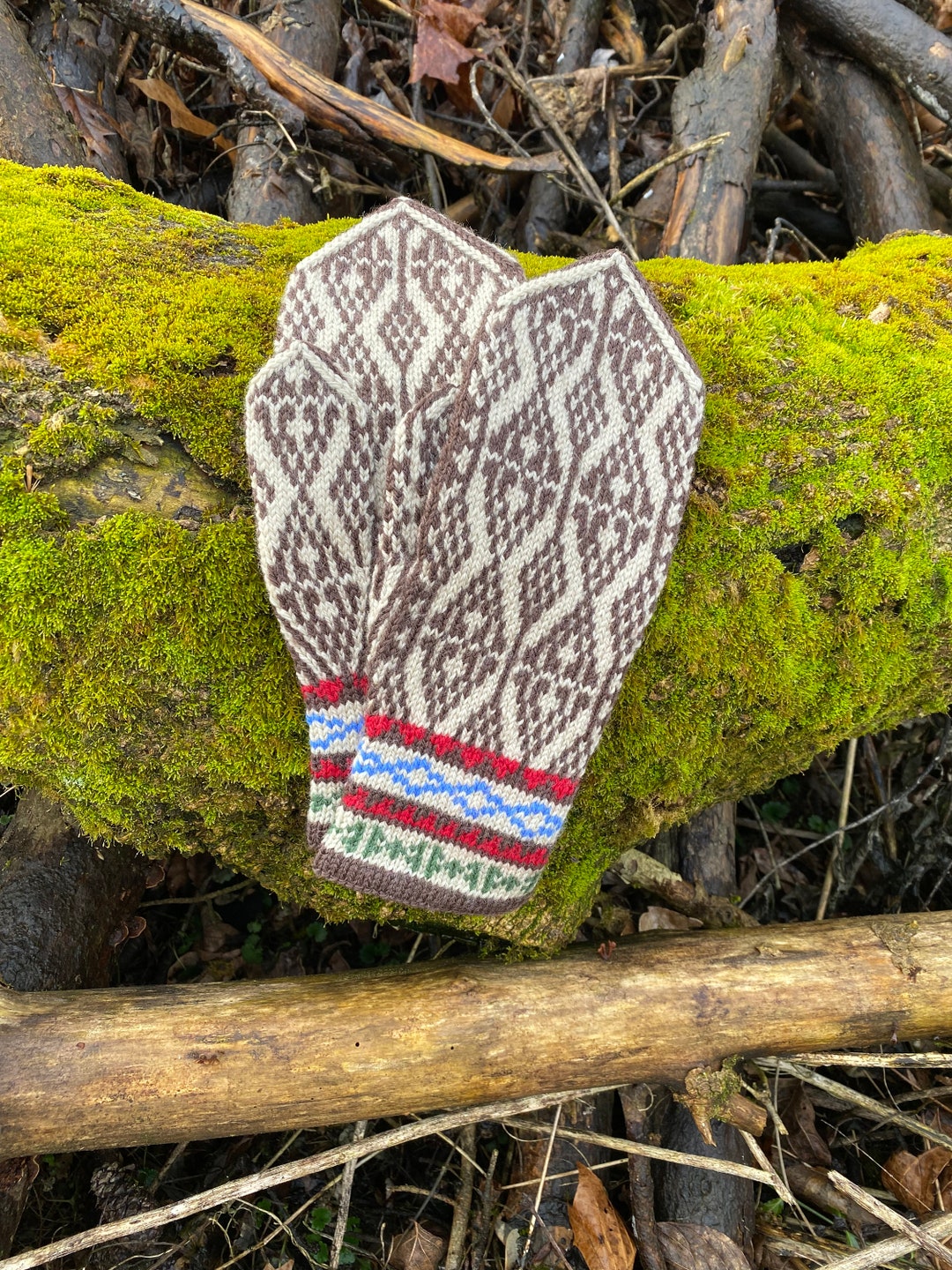 Pdf. Roots Mittens Knitting Pattern in English, Icelandic and Norwegian ...