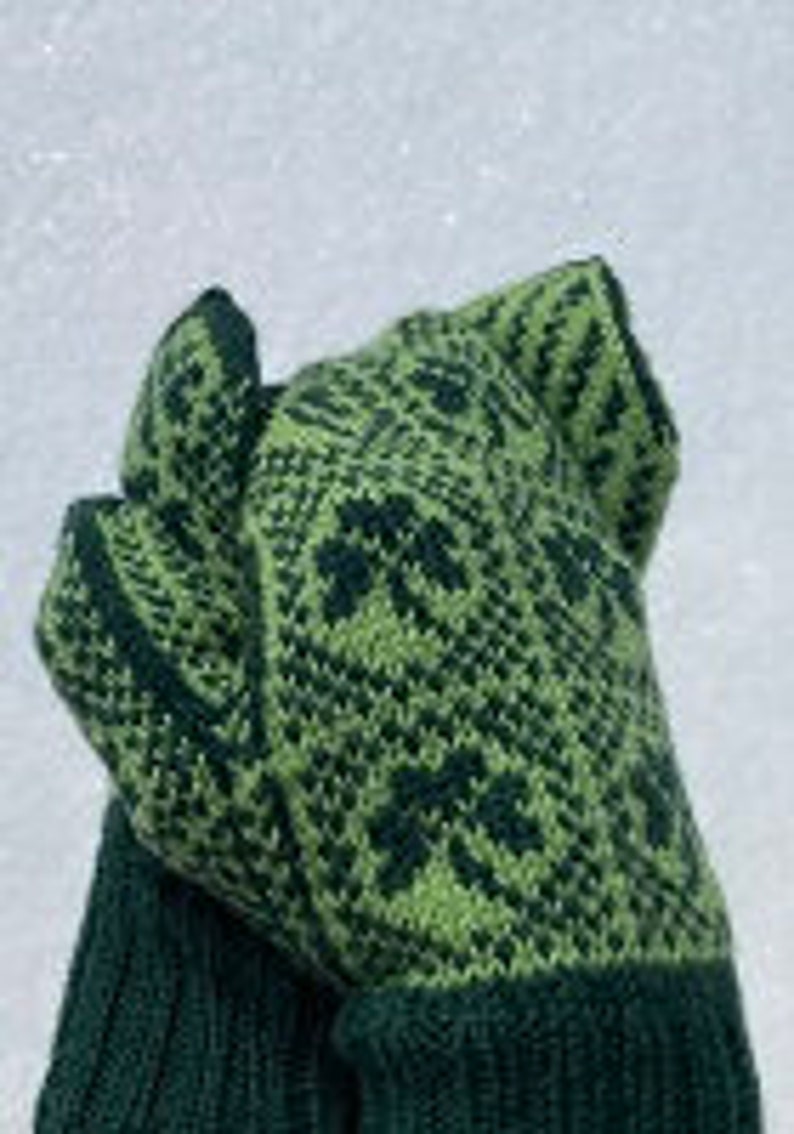 Pdf. Lucky Mittens Pattern in English and Icelandic. Sizes for Women ...