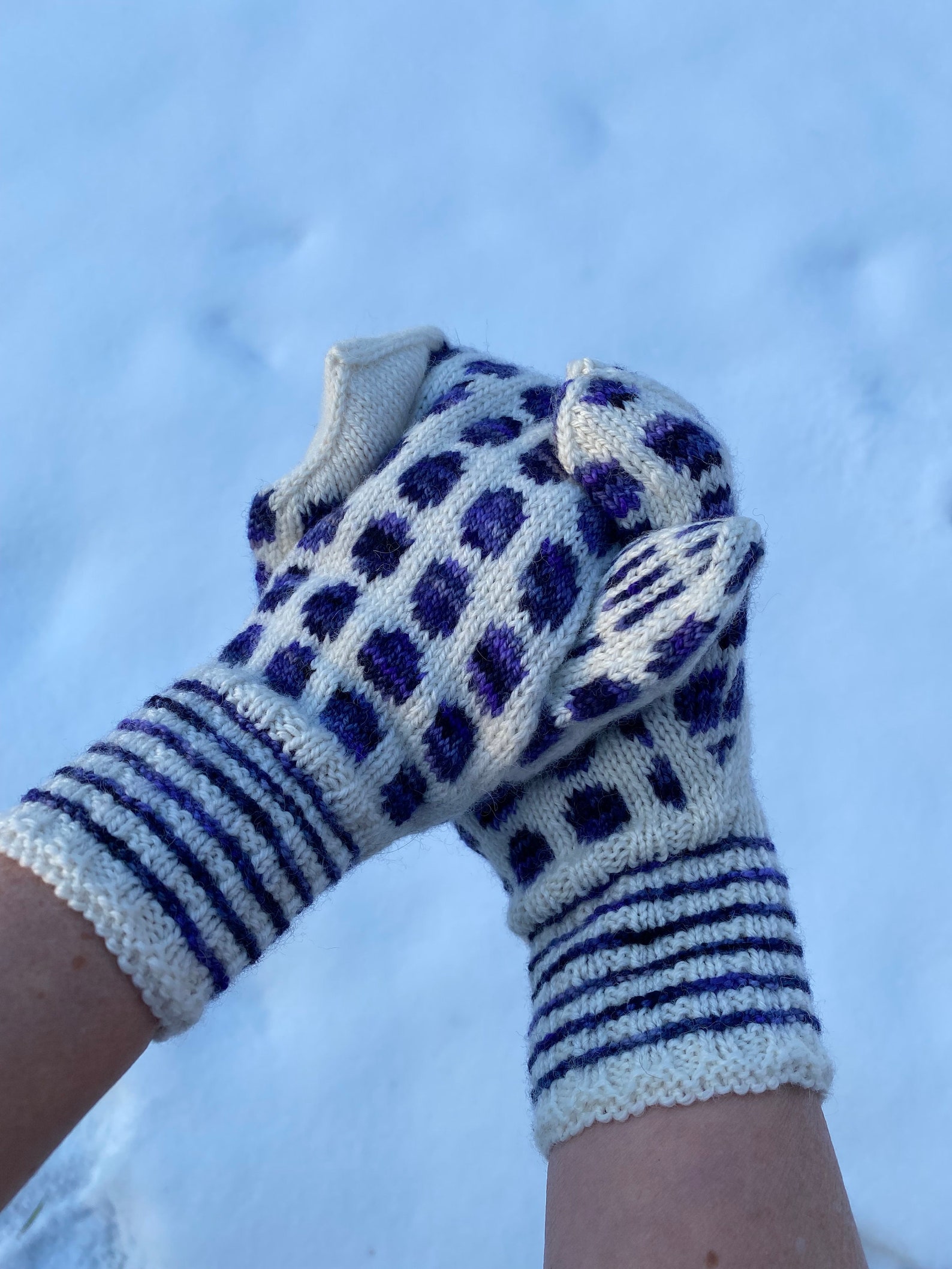 Pdf. Window Mittens Knitting Pattern in English and Icelandic - Etsy