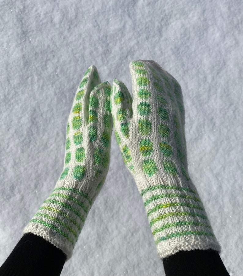 Pdf. Window Mittens Knitting Pattern in English and Icelandic - Etsy