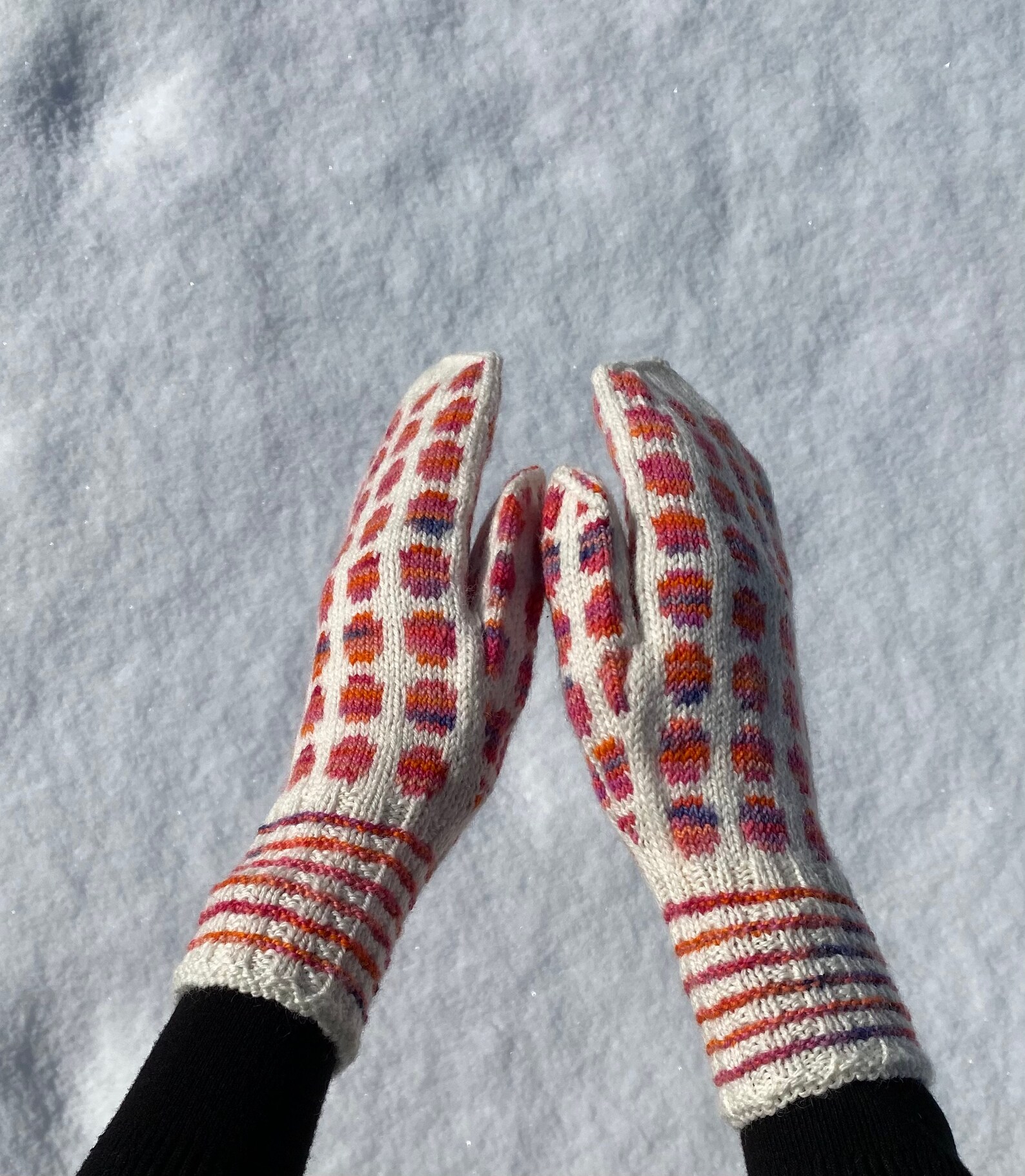 Pdf. Window Mittens Knitting Pattern in English and Icelandic - Etsy