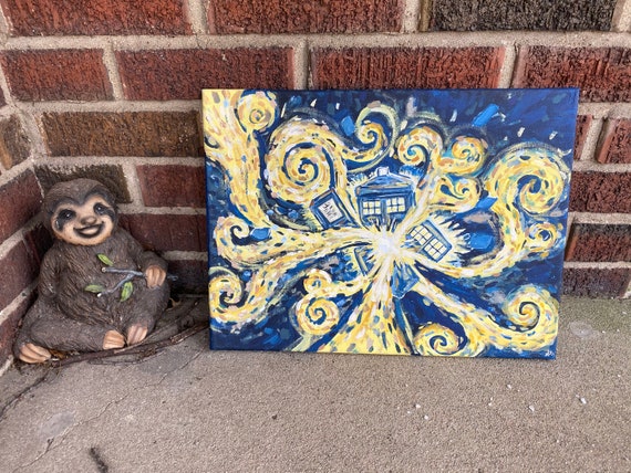 Doctor Who Wallpaper Tardis Van Gogh