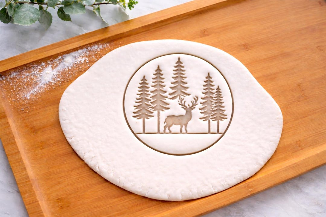 Forest Stag Silhouette Cookie Cutter Woodland Wildlife Fondant Biscuit ...