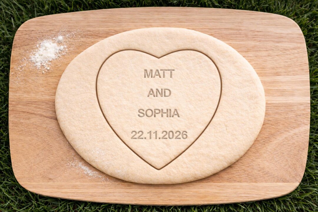 Custom Personalized Heart Cookie Cutter Engagement Date Wedding ...