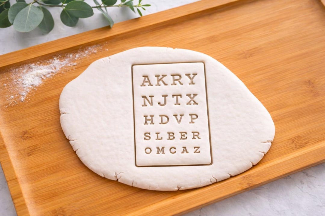 Eye Chart Doctor Cookie Cutter Optometry Vision Test Fondant Biscuit ...