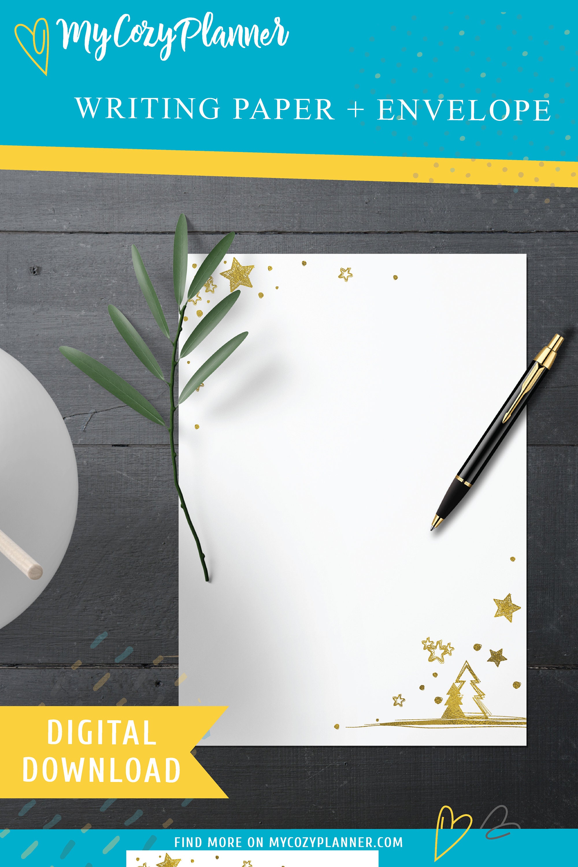 Printable Writing Paper Printable Letter Paper Printable Envelope ...