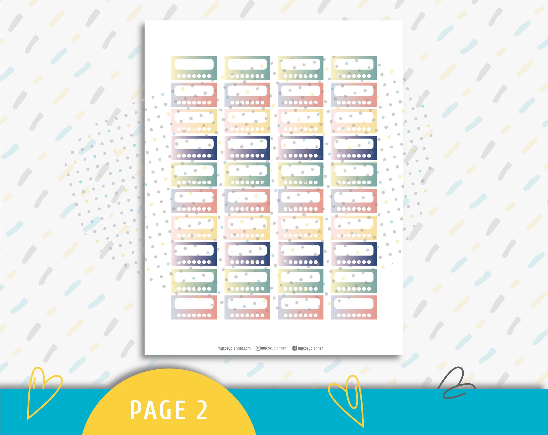 Printable Tracker Stickers. Instant Download Planner Sticker Kit ...