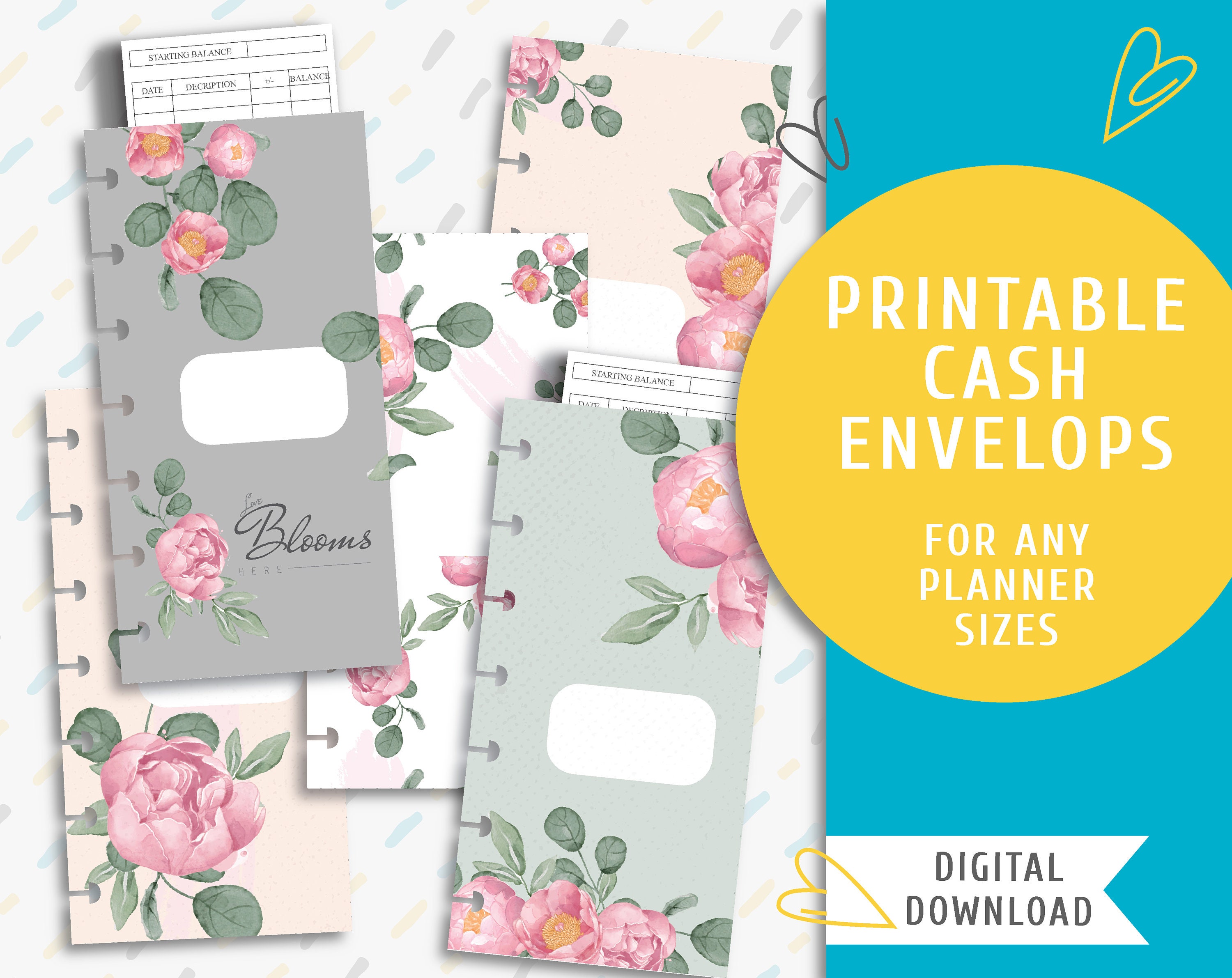 Printable Cash Envelope Kit. Printable Cash Envelope System. Cash ...