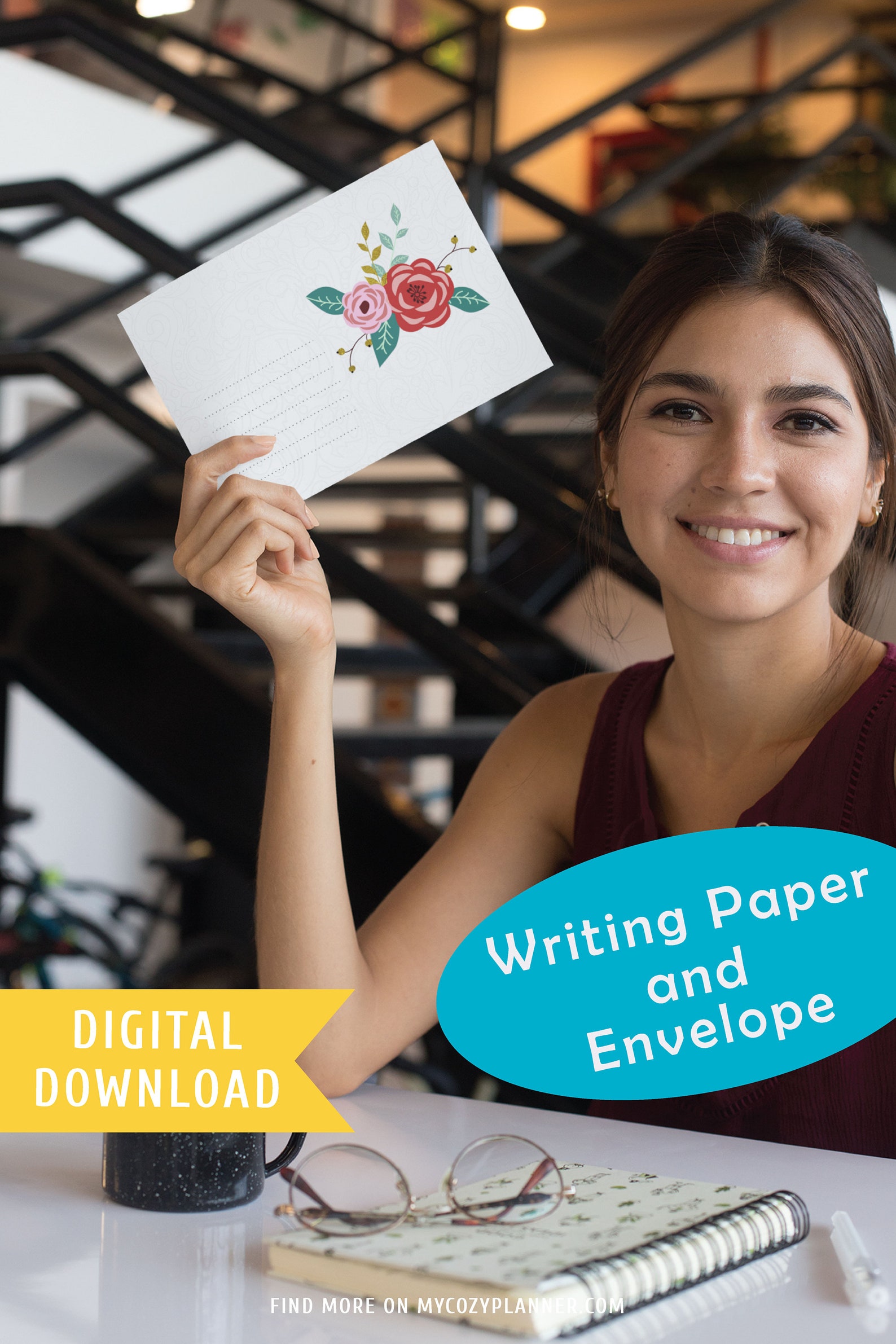 Printable Writing Paper Printable Letter Paper And An Etsy UK