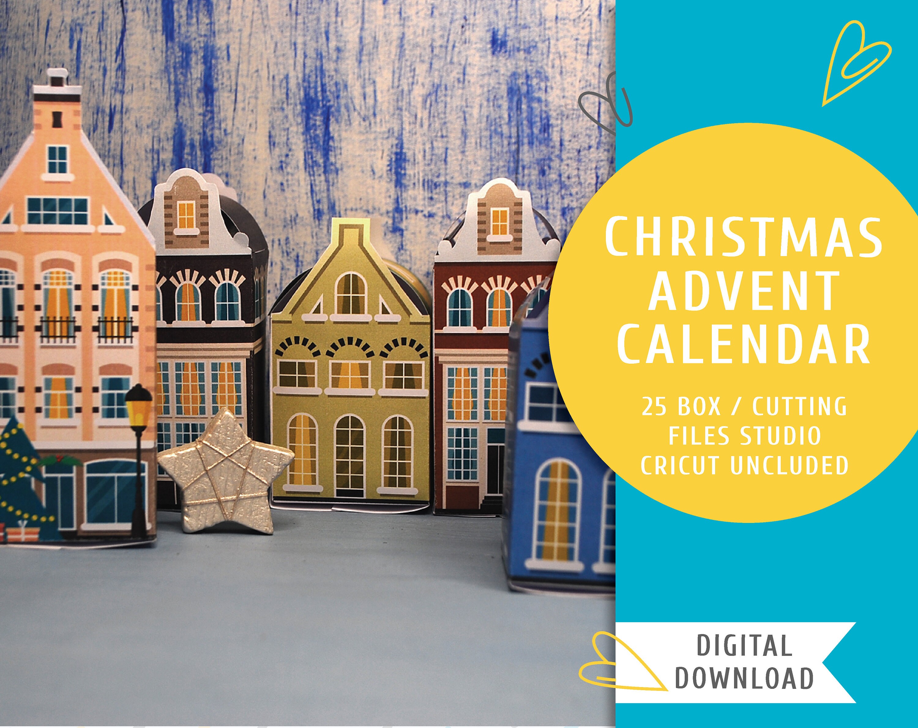 Winter Advent Calendar. Printable Christmas Decor. Christmas City / CAC ...