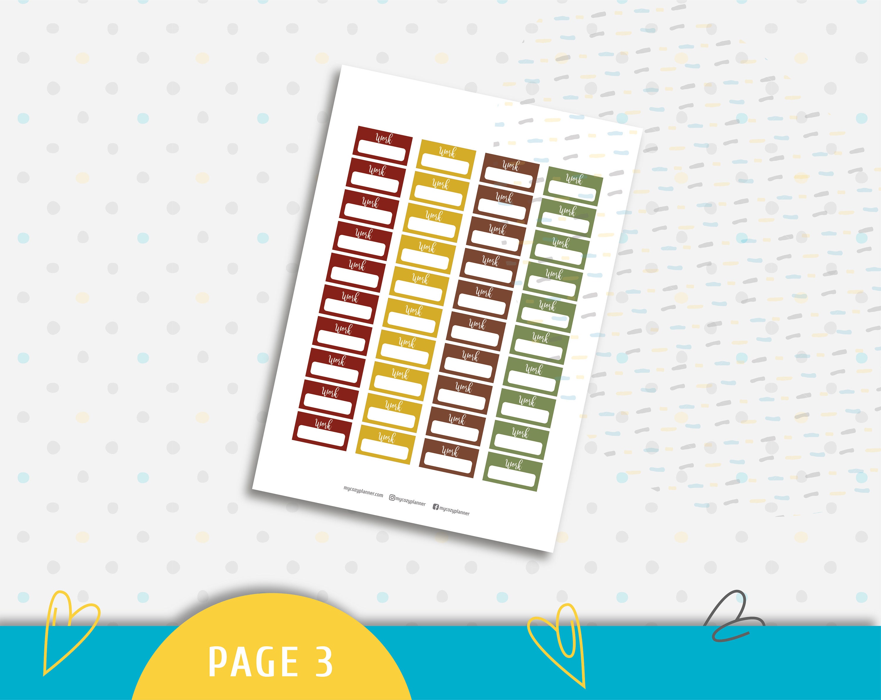 Printable Stickers. Instant Download Planner Sticker Kit. Chocolate Box ...