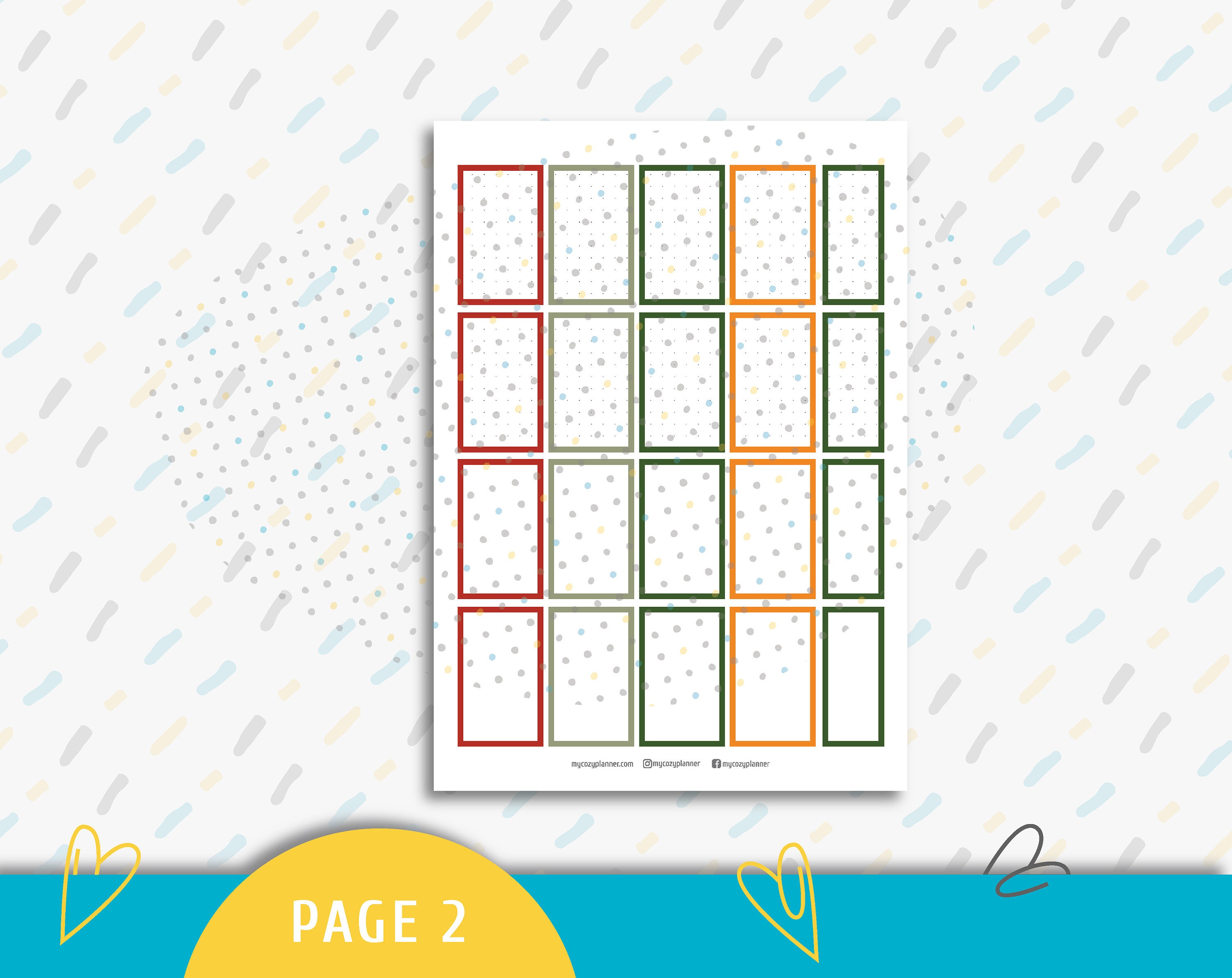 Printable Stickers. Instant Download Planner Sticker Kit. Colorfull ...