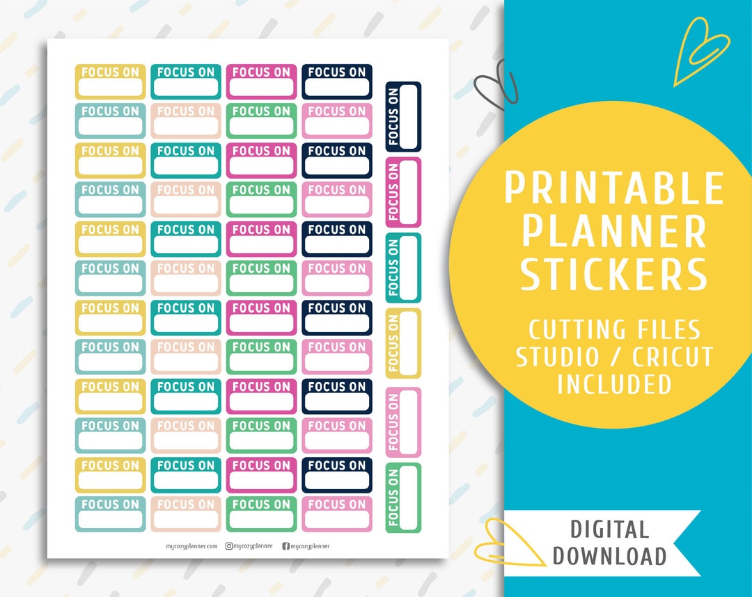 Printable Functional Planner Stickers. Instant Download Sticker Kit ...