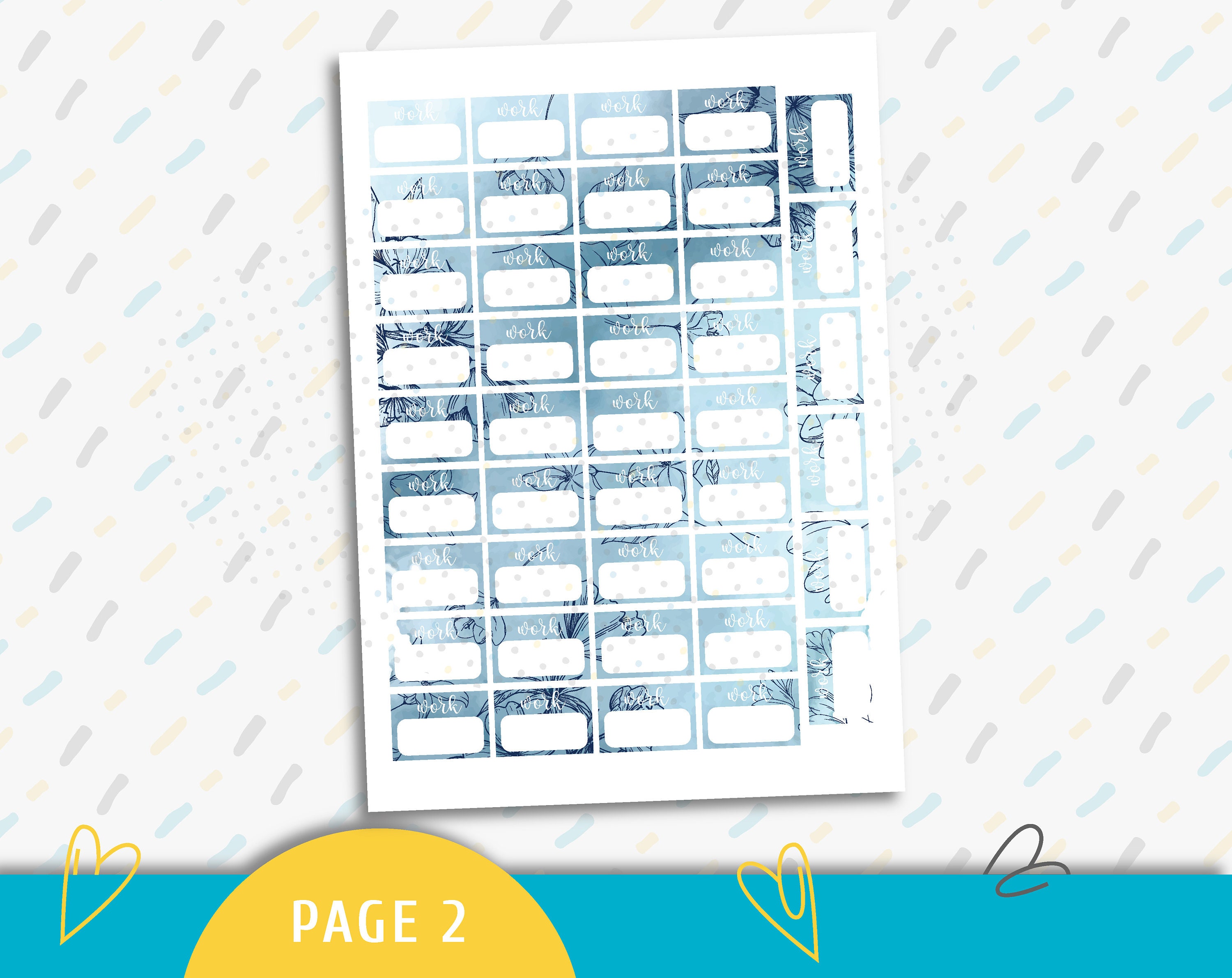Printable Box Stickers. Instant Download Planner Sticker Kit. Fine ...