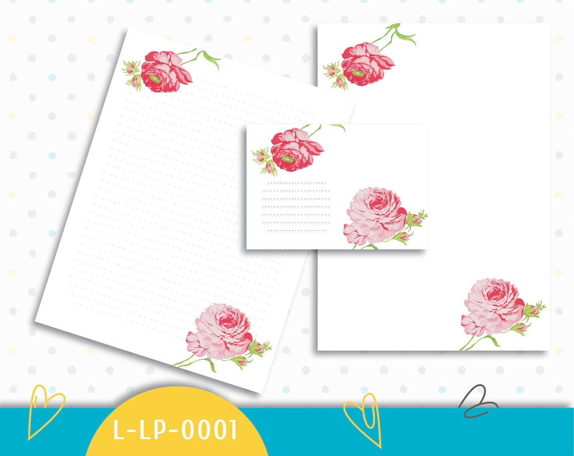 Printable Writing Paper Printable Letter Paper Printable Envelope ...