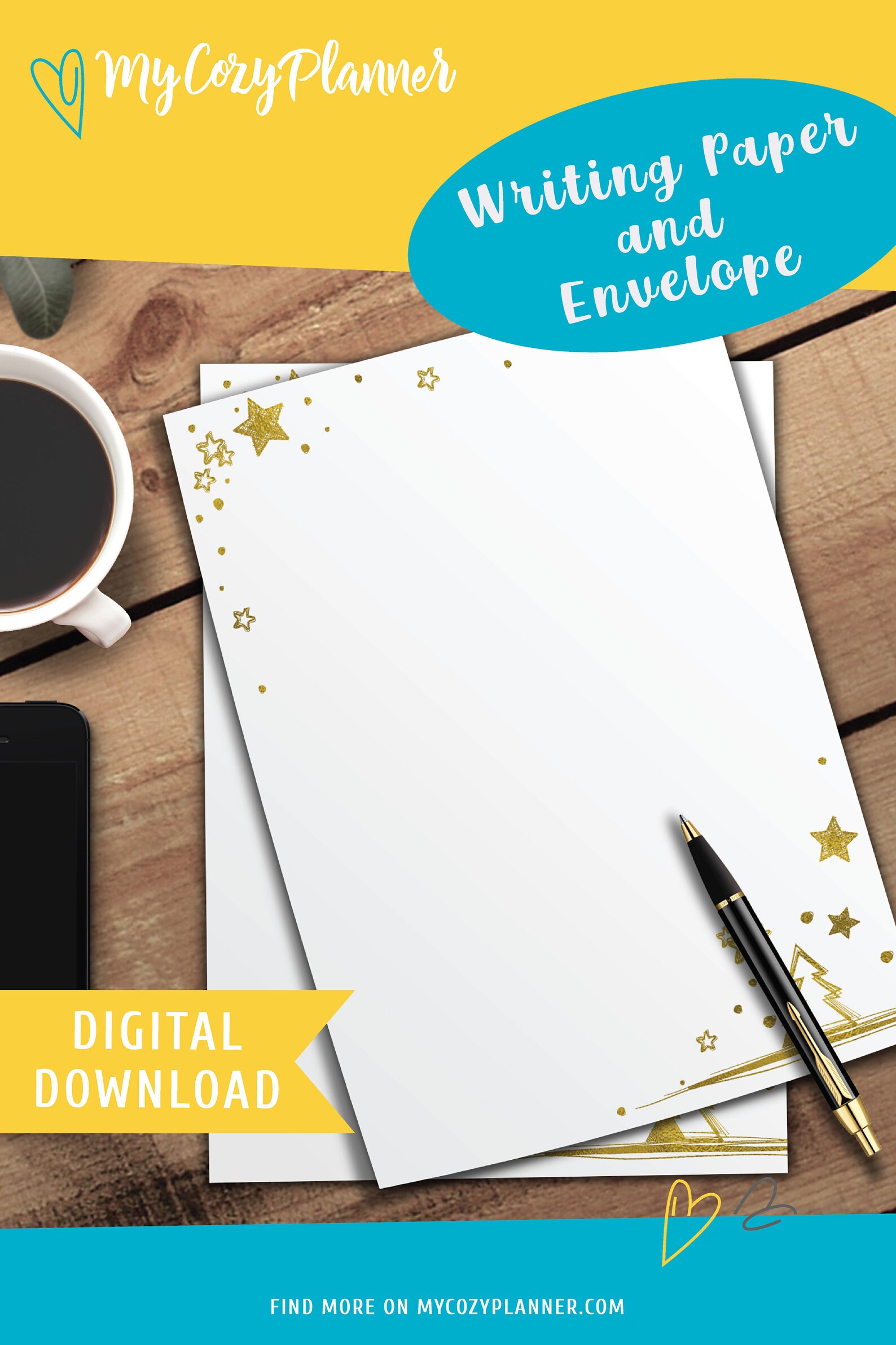 Printable Writing Paper Printable Letter Paper Printable Envelope ...