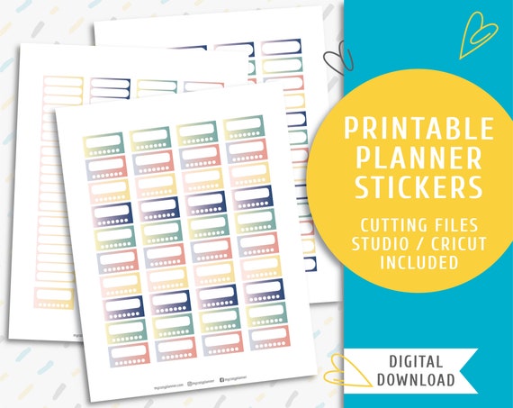 Printable Tracker Stickers. Instant Download Planner Sticker - Etsy