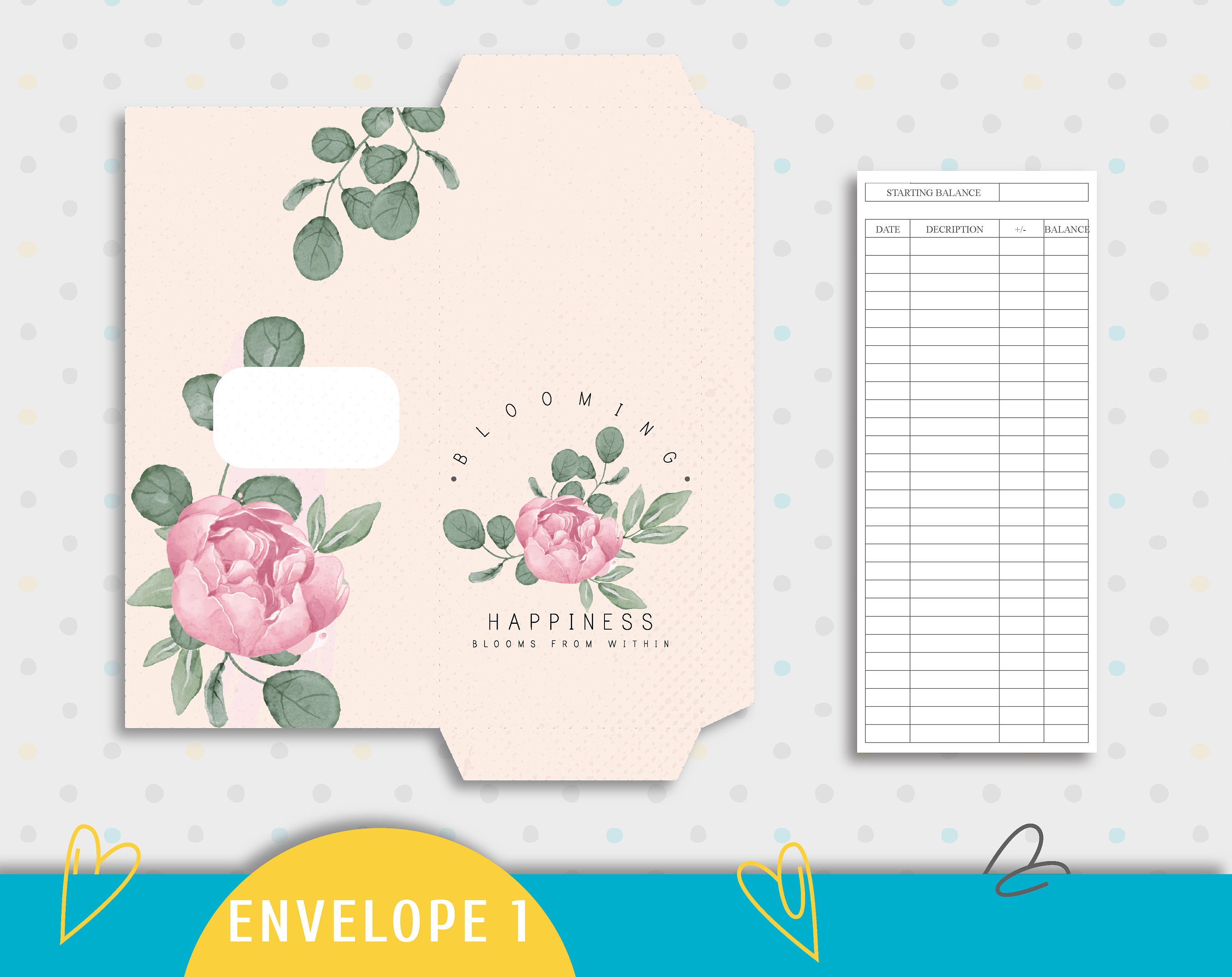 Printable Cash Envelope Kit. Printable Cash Envelope System. Cash ...