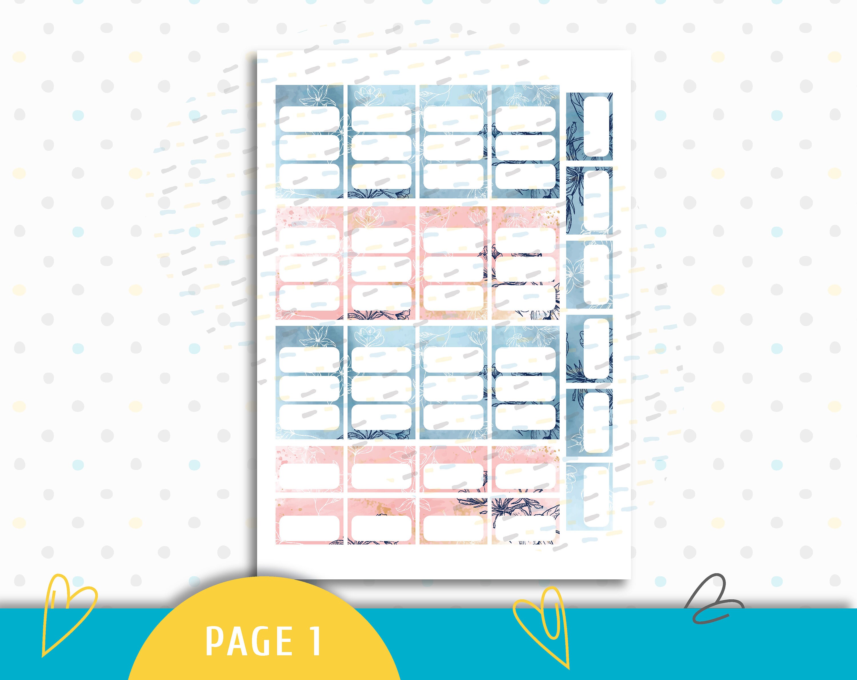 Printable Box Stickers. Instant Download Planner Sticker Kit. Fine ...