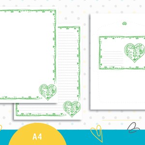 Printable Writing Paper. Printable Letter Paper and an Envelope ...