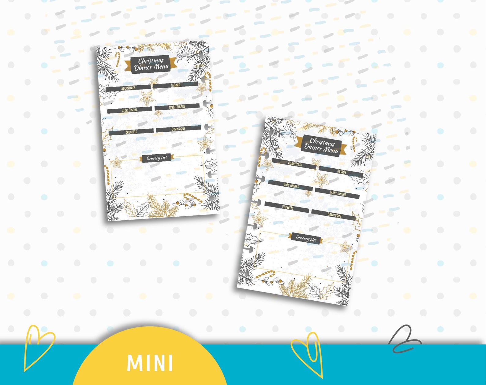 Printable Menu Pages. Printable the Happy Planner Inserts. Instant ...