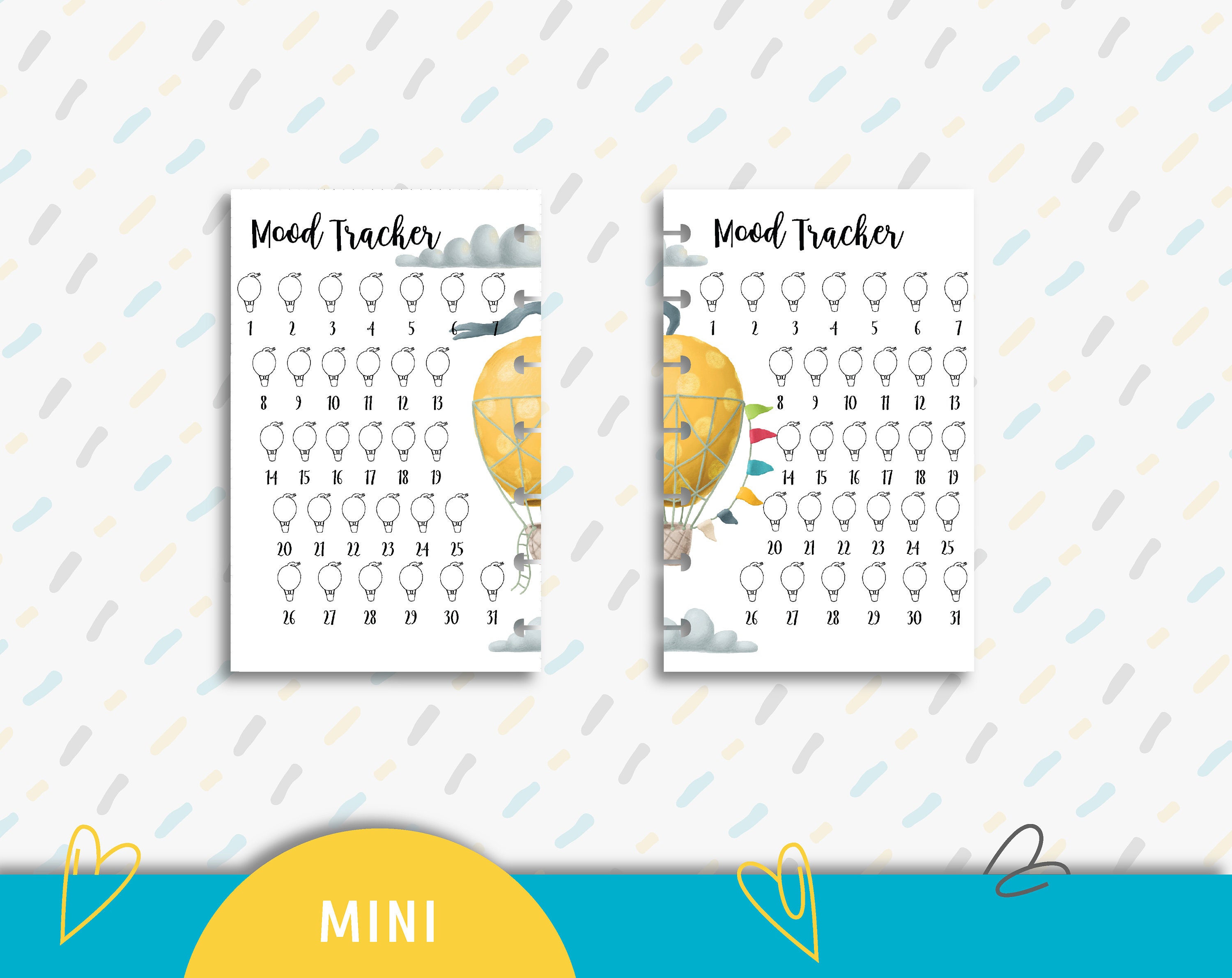 Printable Mood Tracker. Printable the Happy Planner Inserts. Instant ...