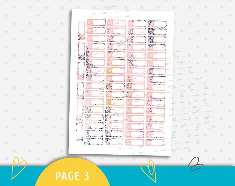 Printable Box Stickers. Instant Download Planner Sticker Kit. - Etsy