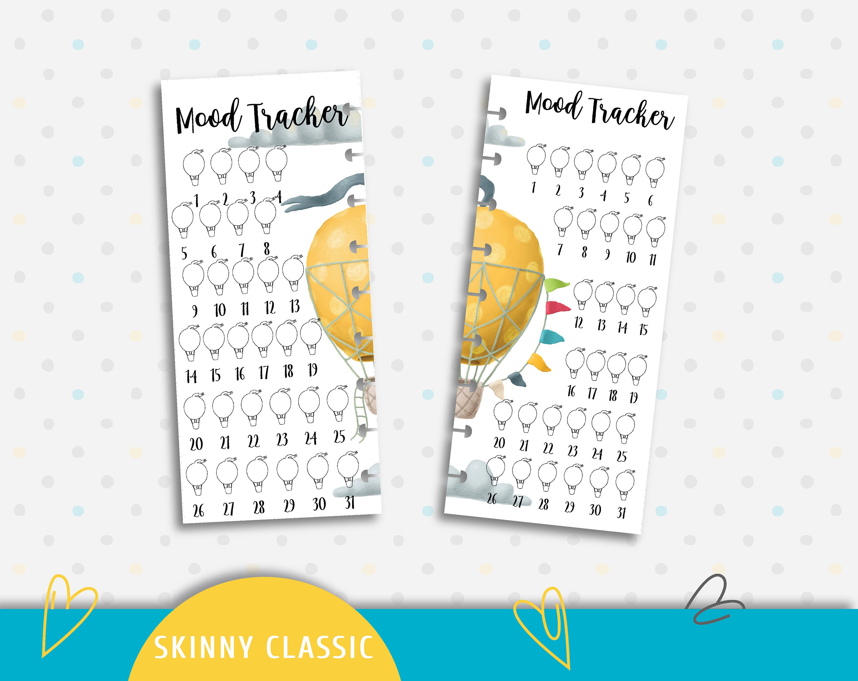Printable Mood Tracker. Printable the Happy Planner Inserts. Instant ...
