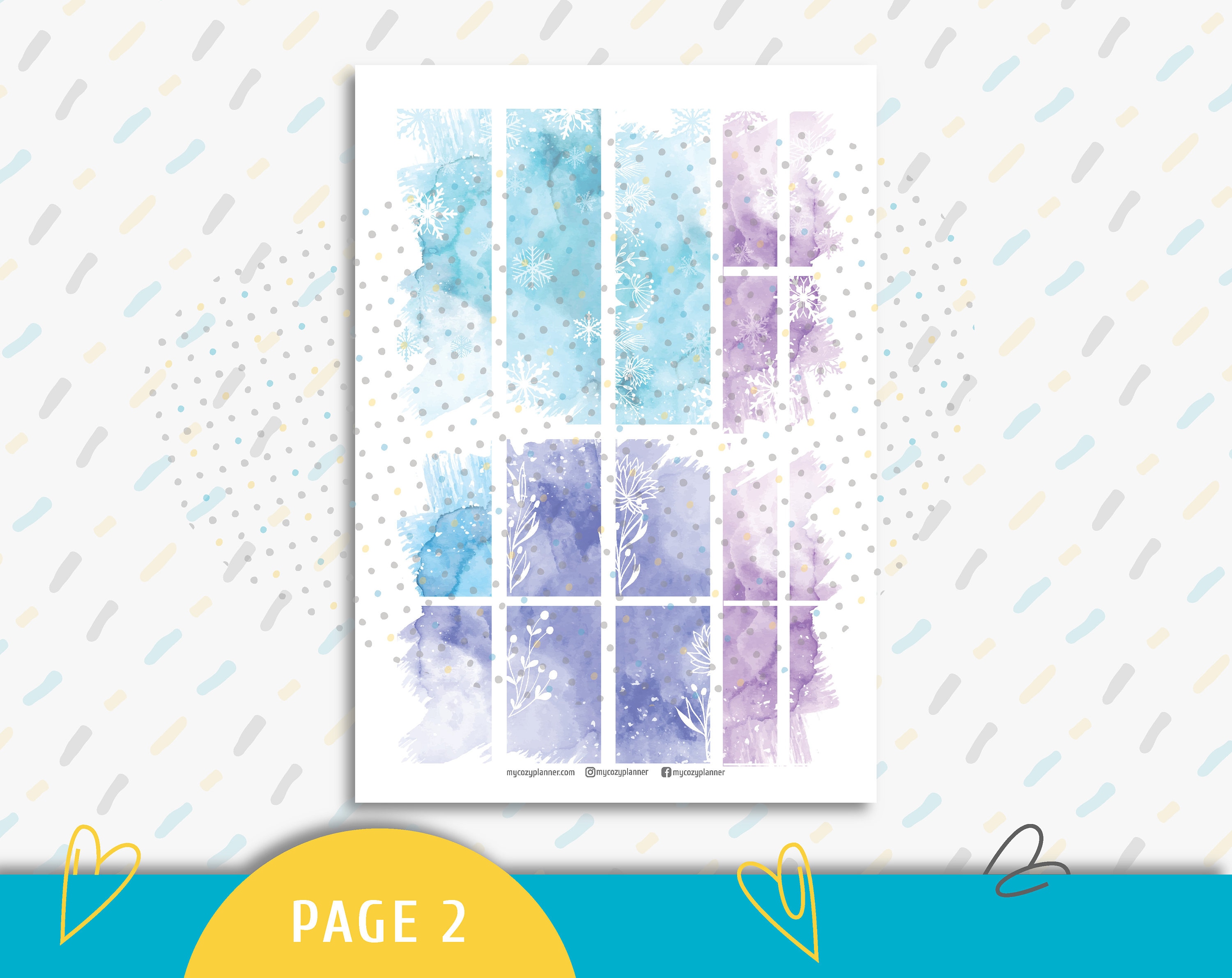 Watercolor Weekly Sticker Kit. Printable Planner Sticker Weekly Kit ...