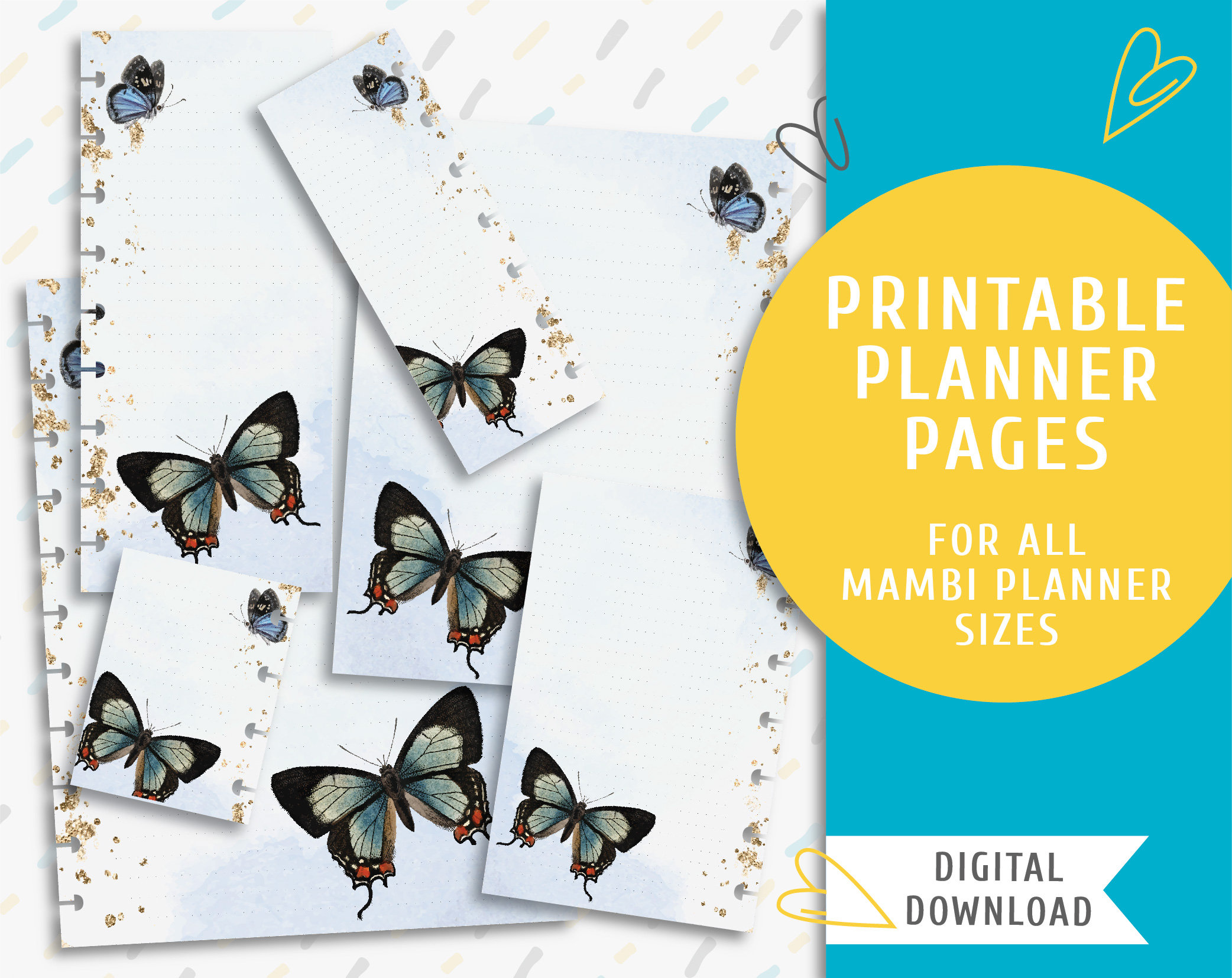 Printable Note Planner Pages. Printable the Happy Planner - Etsy