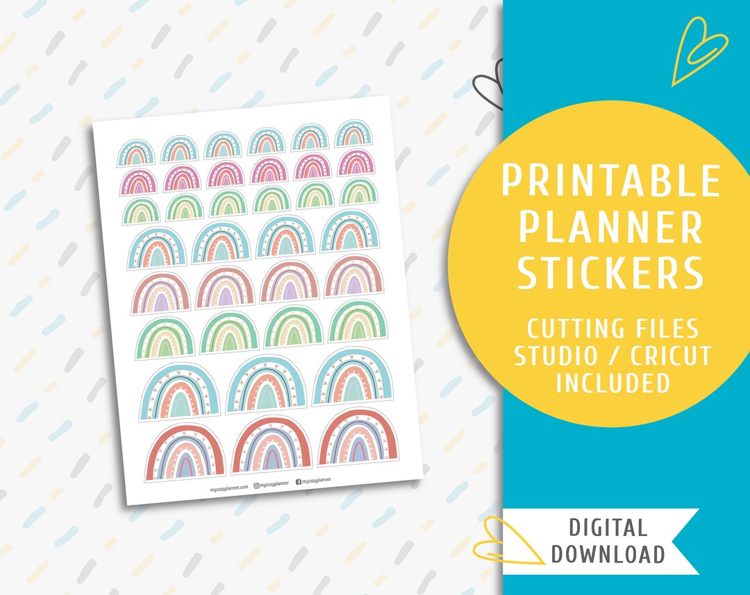 Printable Hydration Stickers. Instant Download Planner Sticker Kit ...
