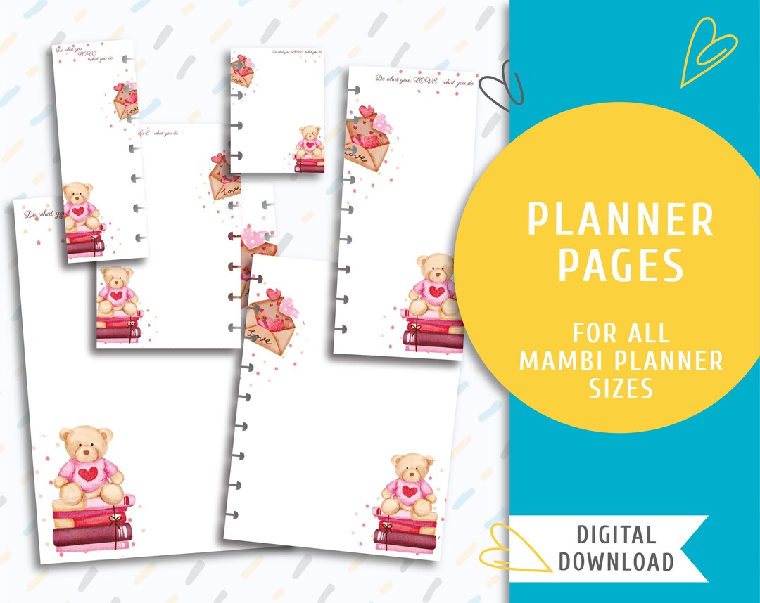 Printable Note Planner Pages. Printable the Happy Planner Inserts ...