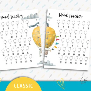 Printable Mood Tracker. Printable the Happy Planner Inserts. Instant ...