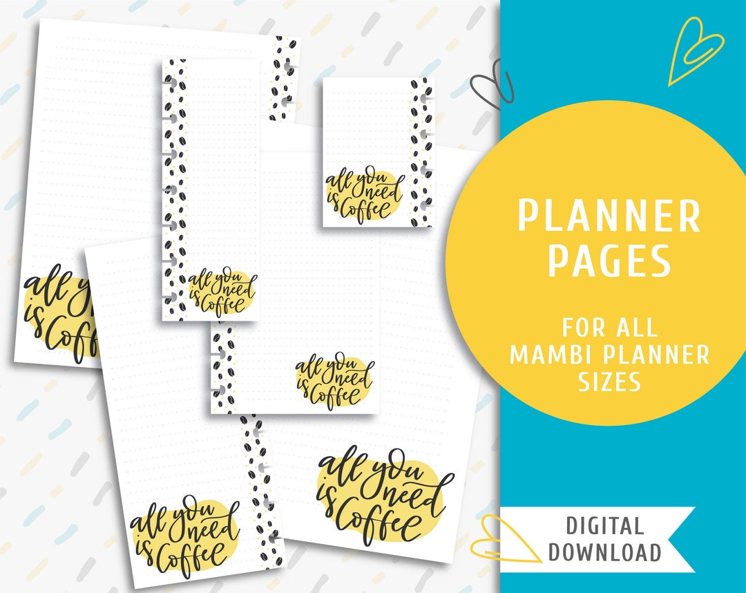 Printable Note Planner Pages. Printable the Happy Planner Inserts ...