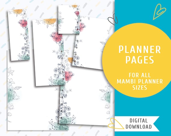 Printable Note Planner Pages. Printable the Happy Planner - Etsy