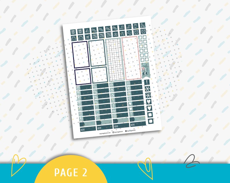 Printable Flowers Planner Sticker Kit: Weekly Stickers (digital ...