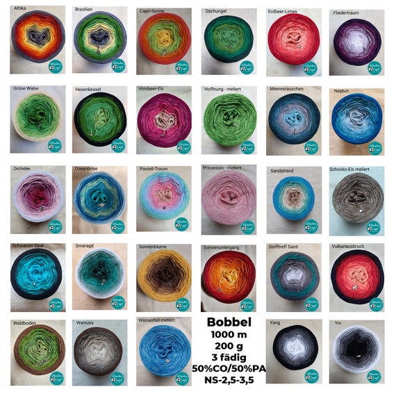 Bobbel-Made by Maschen Engel-1000 Meter-200 g Knäuel-3 - Etsy