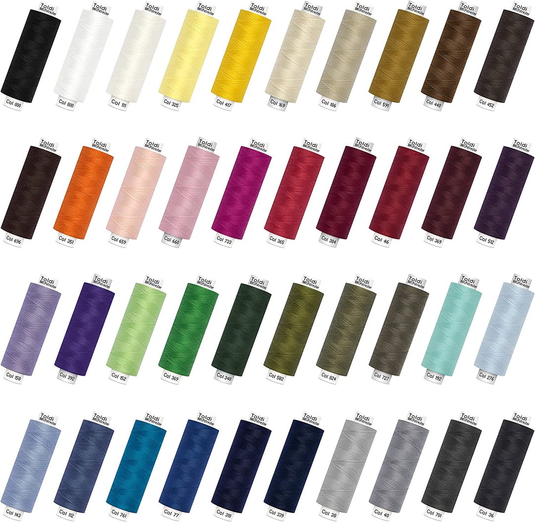 Gütermann TOLDI Sewing Thread Set 40 Rolls of 500 M Sew-all Thread Set ...