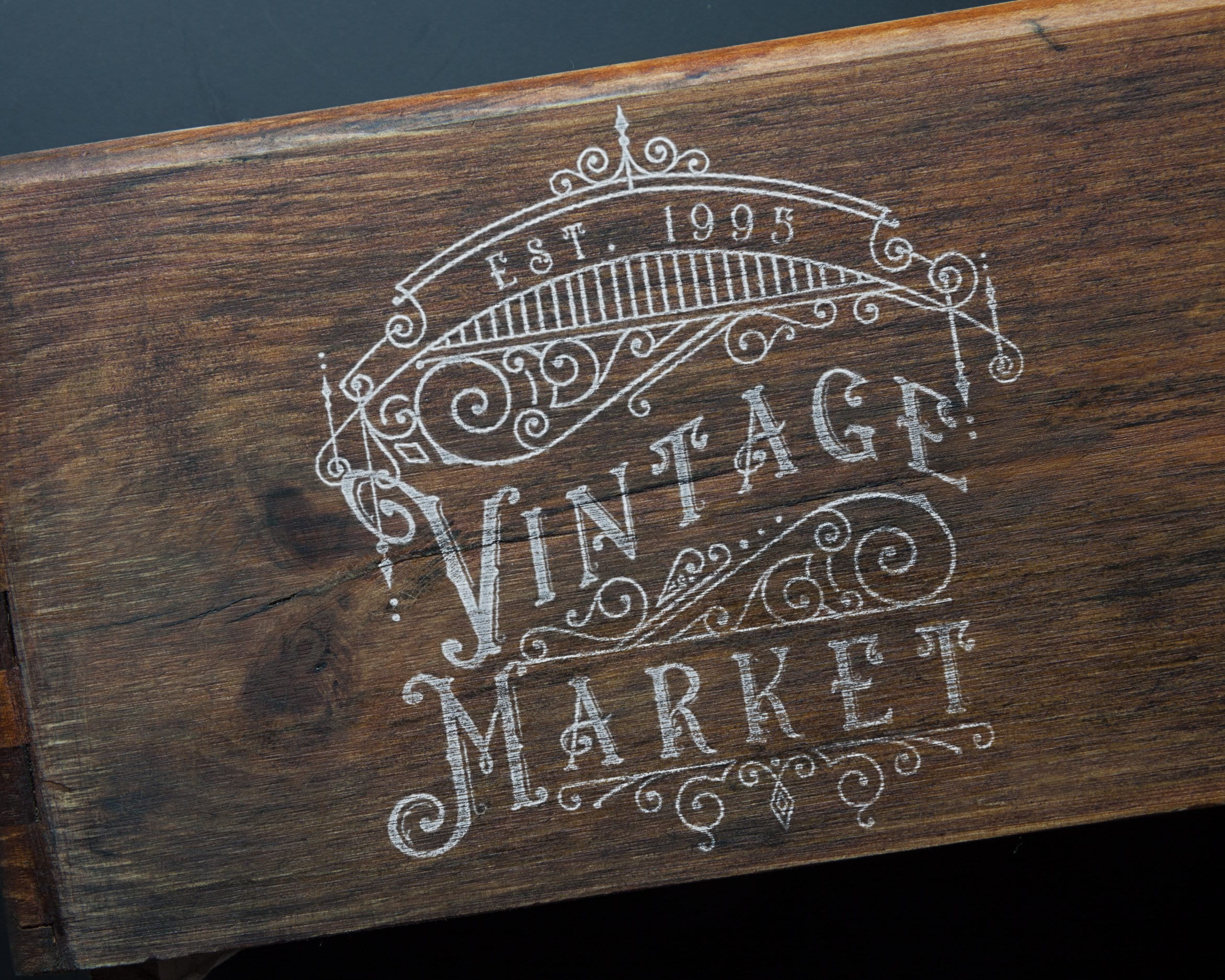 Vintage Market Premade Logo Graphic Design Pre Made Business | Etsy