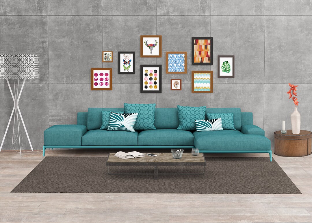 DIY Gallery Wall Kit Wall Decor Downloadable Abstract Art - Etsy