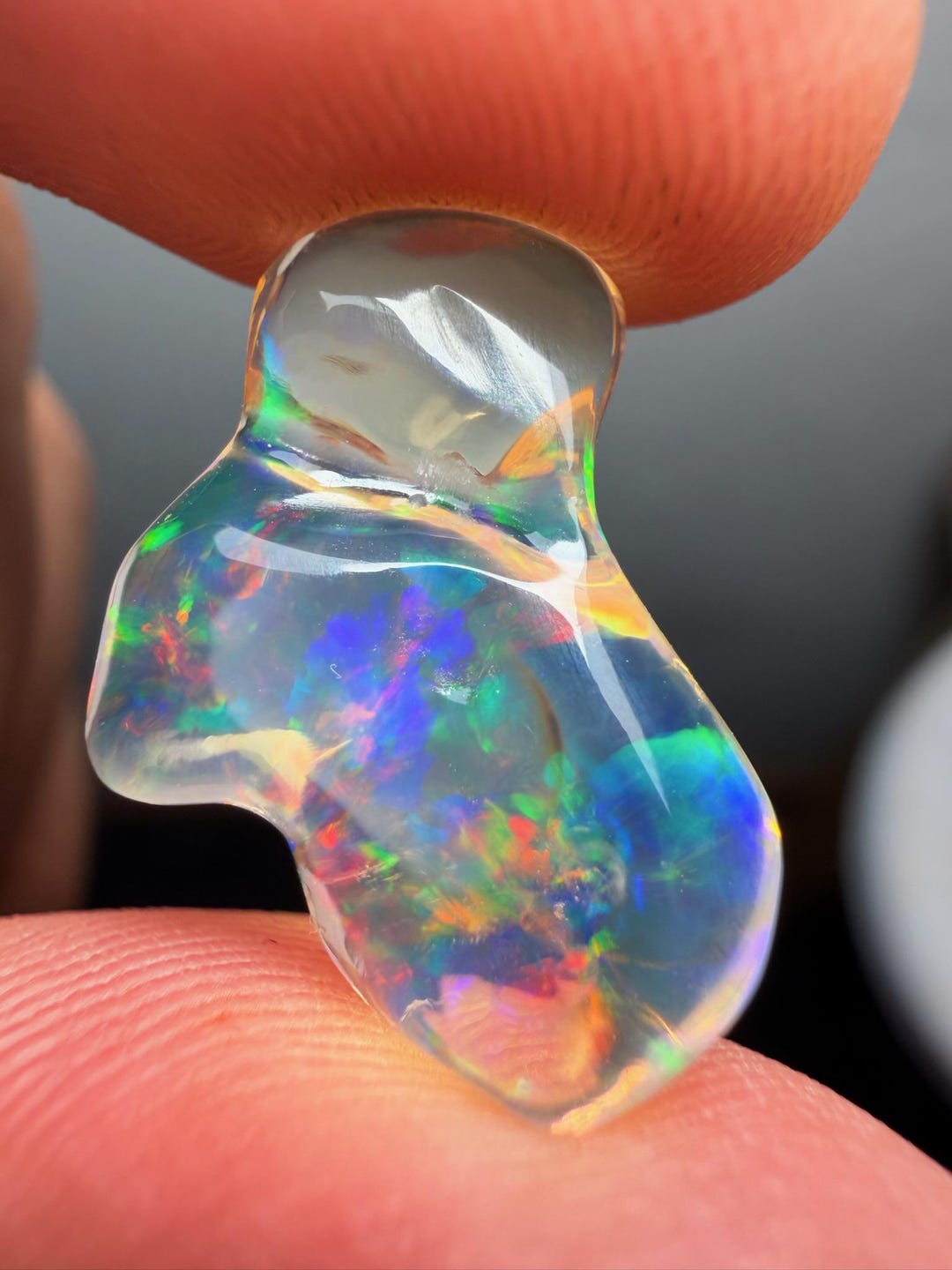 Mexican opal, jelly opal , blue opal, vibrant opal, colorful opal 19 x ...