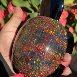 Handcrafted Solid Mexican Obsidian Turtle with Blue Mosaic Synthetic ...