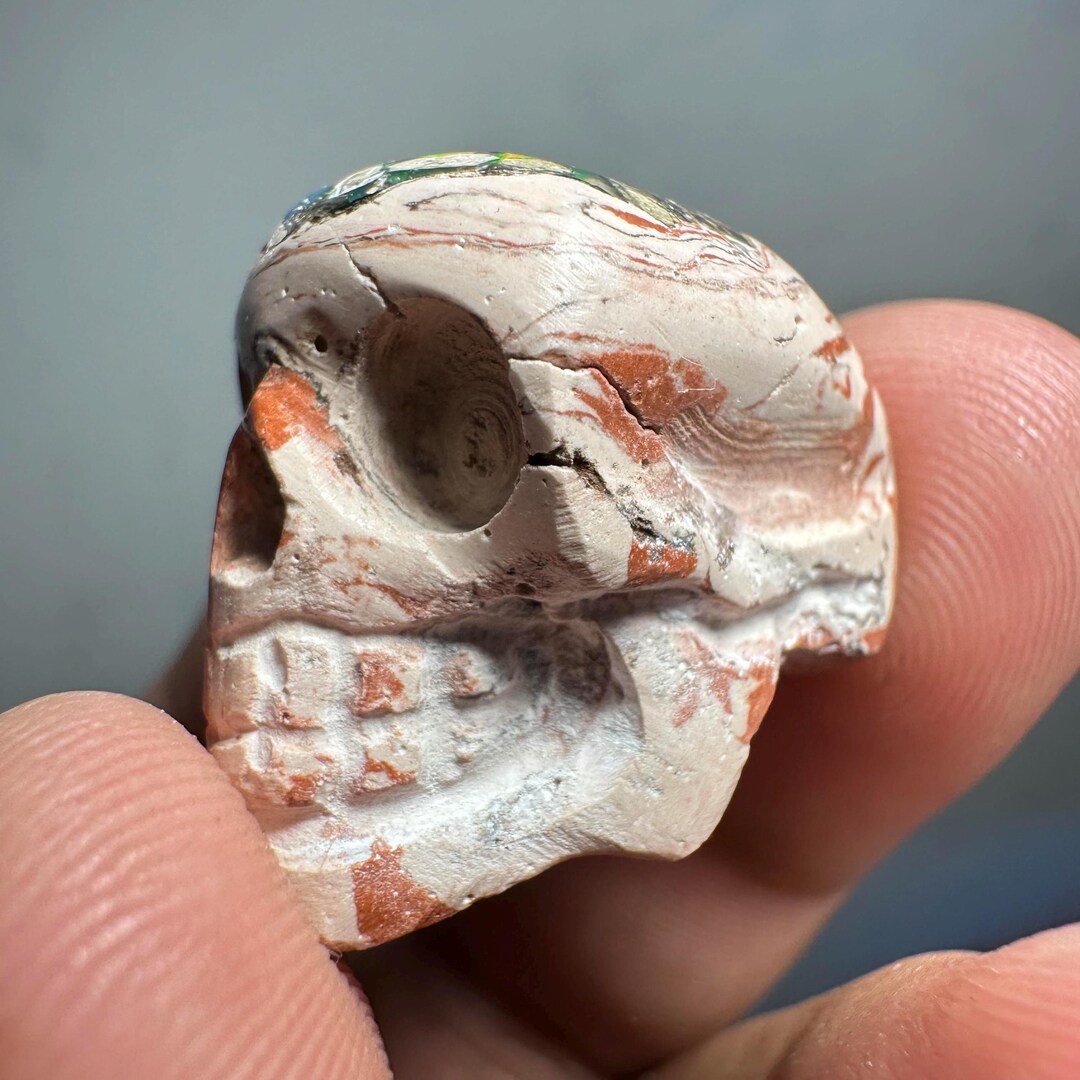 Opal Skull Carving Natural Matrix Crystal Skull, Skull Carving, Quartz ...